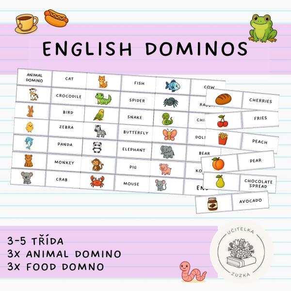 Materiál - Anglické kartičky (téma jídlo, nápoje, ovoce, zelenina ...