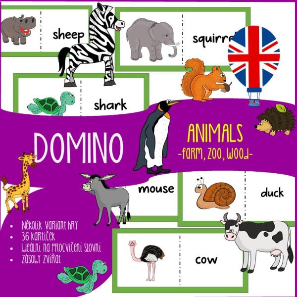 Materiál - 10x DOMINO PRO 2. A 3. ROČNÍK ZŠ