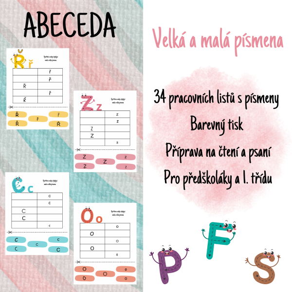 Materiál - ABECEDA - velká písmena