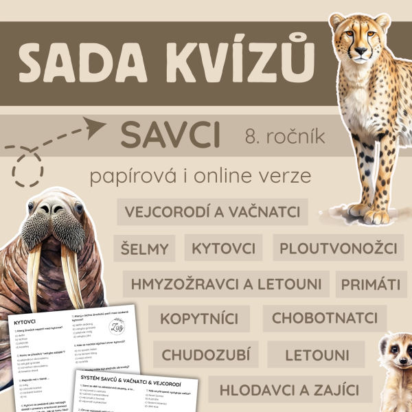 Minerály - BĚHACÍ KVÍZ (a další varianty kvízu) | Učitelnice