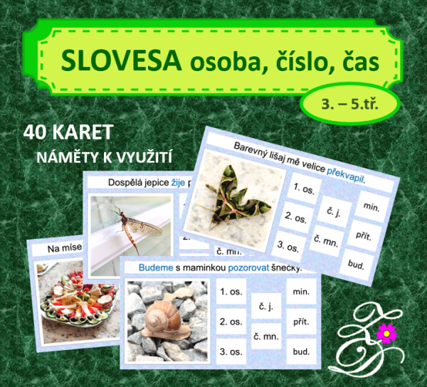 Materiál - SLOVESA - kartičky do dvojic
