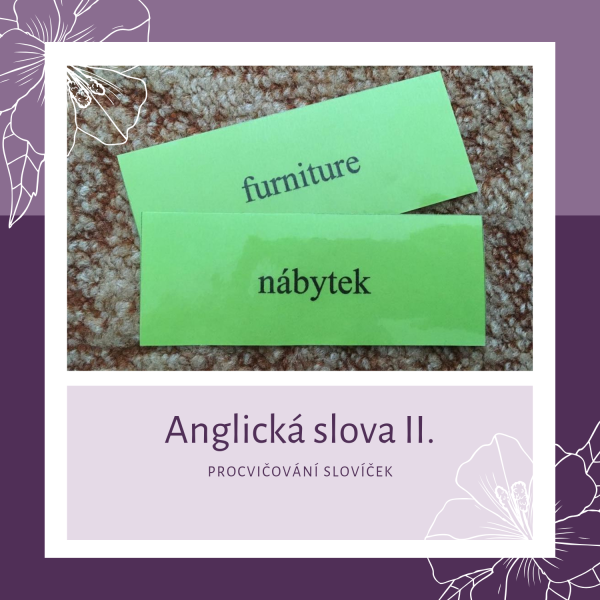 Materiál - Anglická slova I.