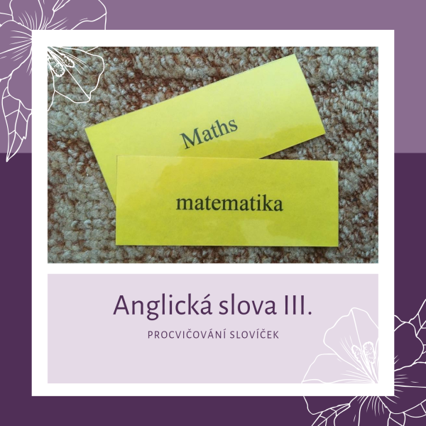 Materiál - Anglická slova I.