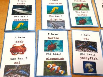 I have, who has...? Sea Animals | Učitelnice