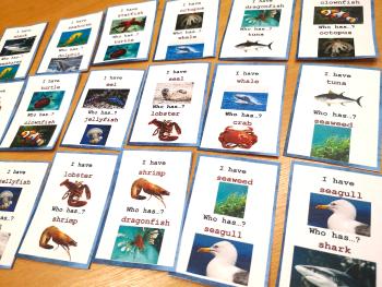 I have, who has...? Sea Animals | Učitelnice