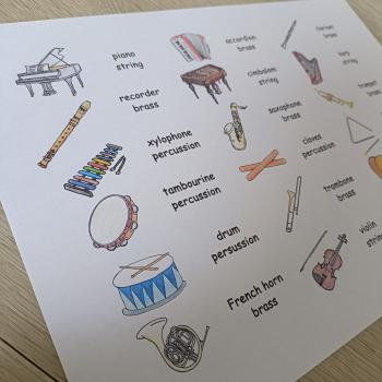 Musical Instruments - Board game | Učitelnice