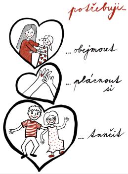 Potřebuji obejmout - plácnout si - tančit. | Učitelnice