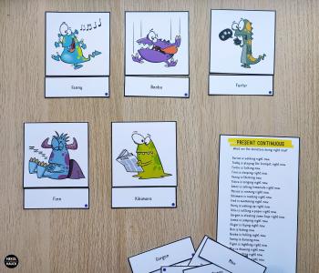 MONSTER VERBS - PRESENT CONTINUOUS VS SIMPLE | Učitelnice
