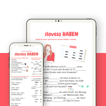 Sloveso HABEN: pracovní list a doplňovačka textu | Učitelnice