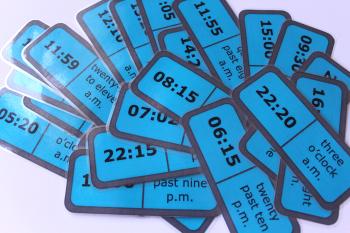 Analog time - domino | Učitelnice