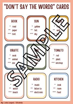 SPEAKING CHALLENGE: DON’T SAY THE WORDS | Učitelnice