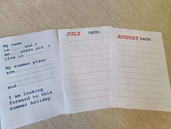 SUMMER HOLIDAY DIARY | Učitelnice