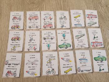 I have, who has? Transport | Učitelnice