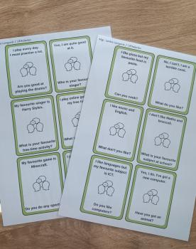 SPEAKING CHAIN-GAME: QUESTIONS | Učitelnice