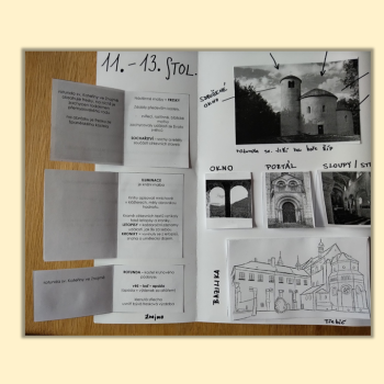 Lapbook - románský sloh | Učitelnice