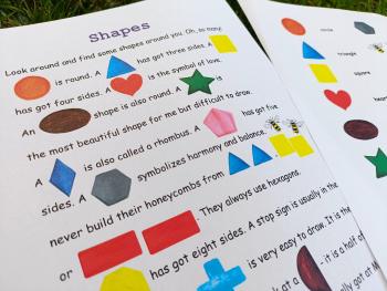 Picture reading - Shapes | Učitelnice