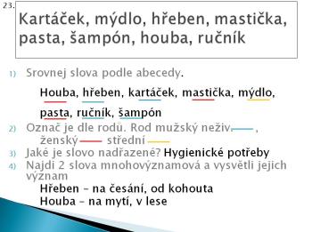 Gramatické rozcvičky | Učitelnice