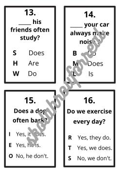 Scavenger hunt - present simple | Učitelnice