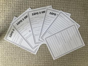 Materiál - ZÁPIS O KNIZE pro 2. - 5. ročník ZŠ