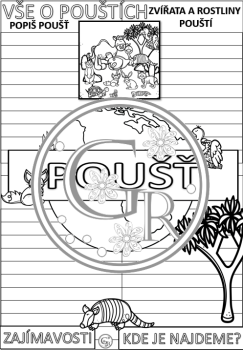 Materiál - SAVANY A POUŠTĚ