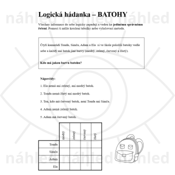 Logické úlohy | Učitelnice