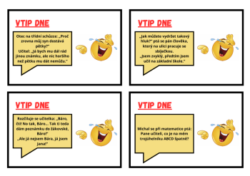 Vtip dne - materiál na denní nástěnku | Učitelnice
