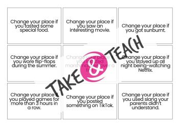 BACK TO SCHOOL - WARM UP - ICEBREAKERS - SUMMER SPEAKING CARDS | Učitelnice